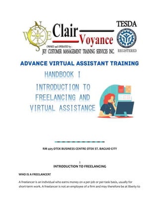 Virtual Assistant Documents,Training,manual and certificates | DOCX