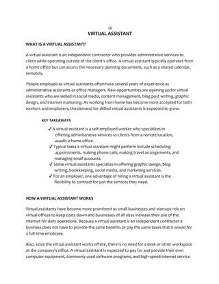 Virtual Assistant Documents,Training,manual and certificates | DOCX