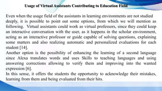 Virtual Assistants and Its Implementation | PPT