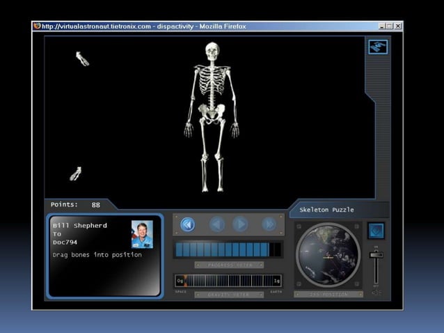 Virtual Astronaut Skeleton Puzzle | PPTX