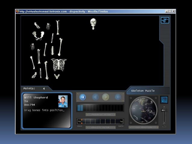 Virtual Astronaut Skeleton Puzzle | PPTX