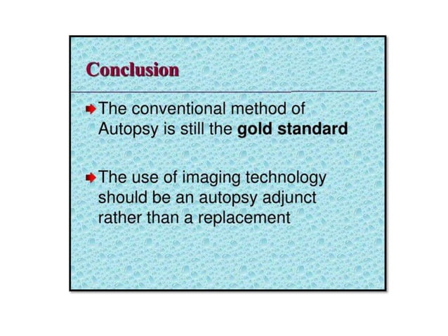 Virtual Autopsy Forensic medicine and toxicology | PPT