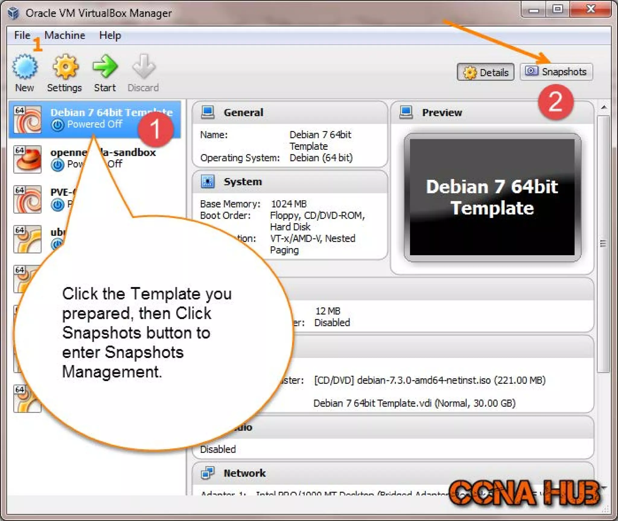 Create Linked Clone Vps From The Template Snapshot V1 Virtualbox Ppt