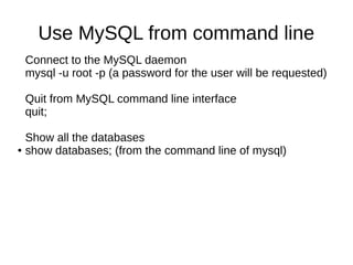 Virtualbox and Mysql | PPT
