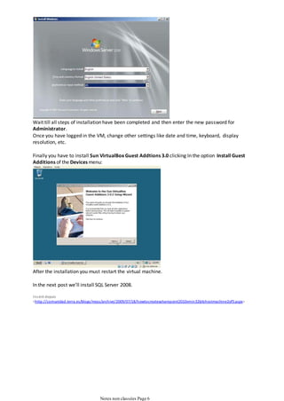 Virtual Box Sharepoint2010 | PDF