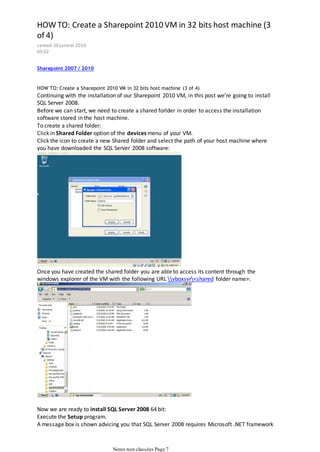 Virtual Box Sharepoint2010 | PDF