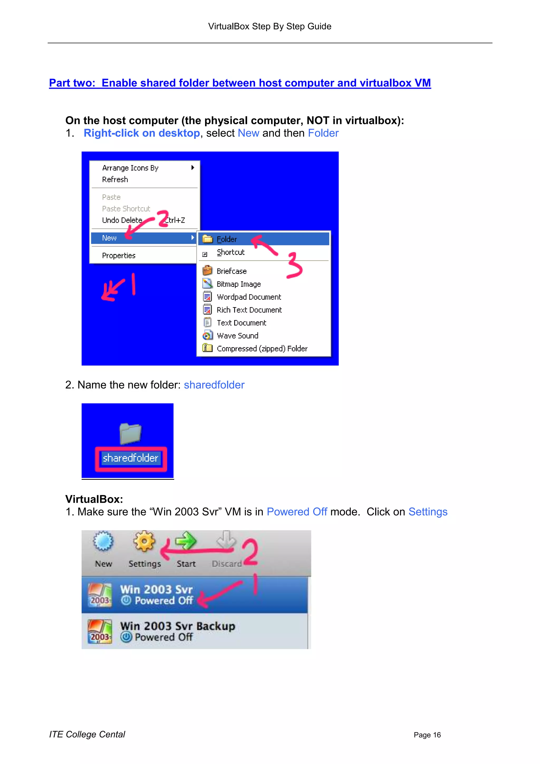 Virtualbox step by step guide | PDF