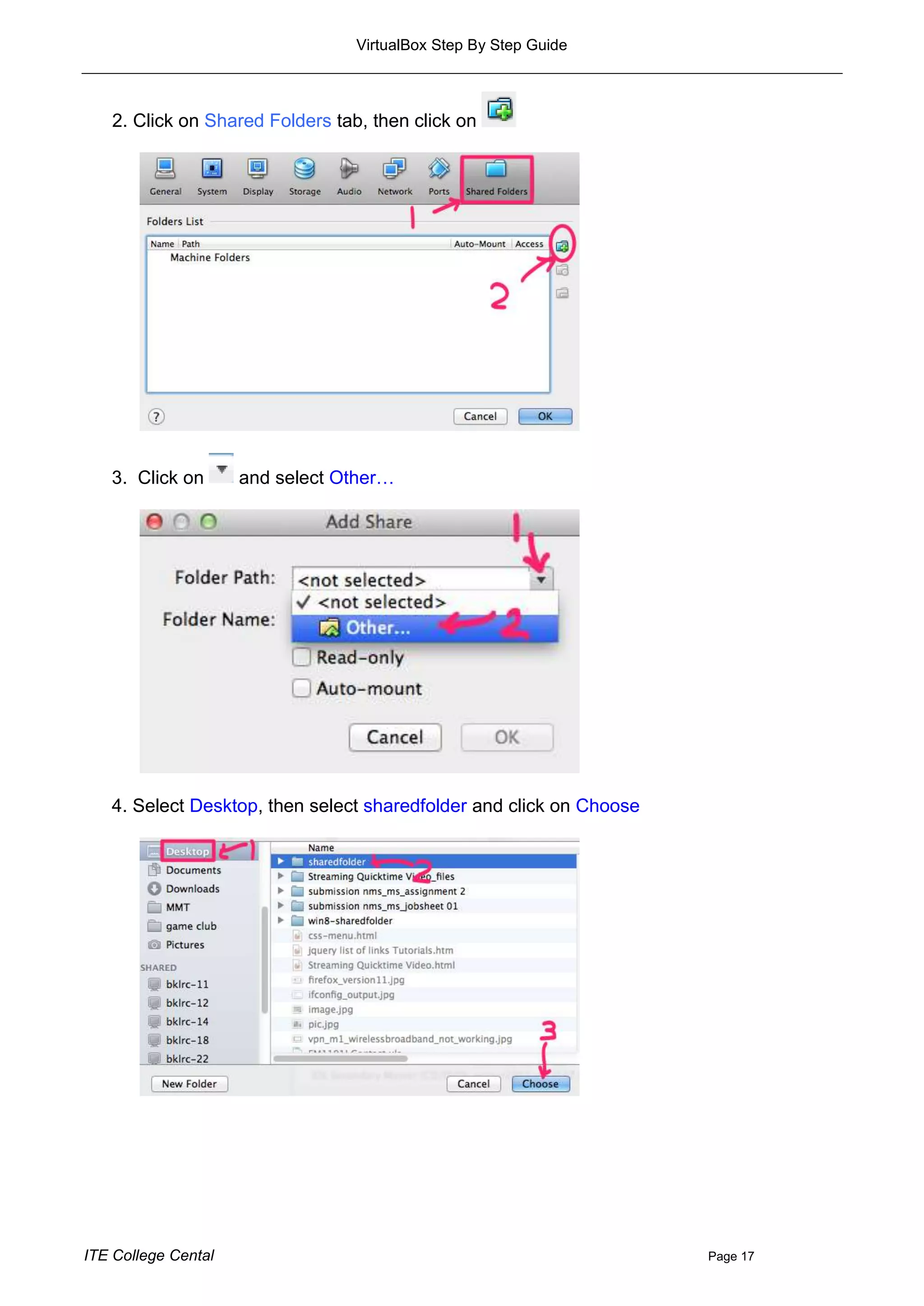 Virtualbox step by step guide | DOCX