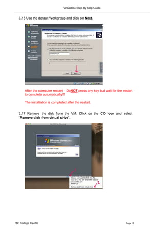 Virtualbox step by step guide | DOCX