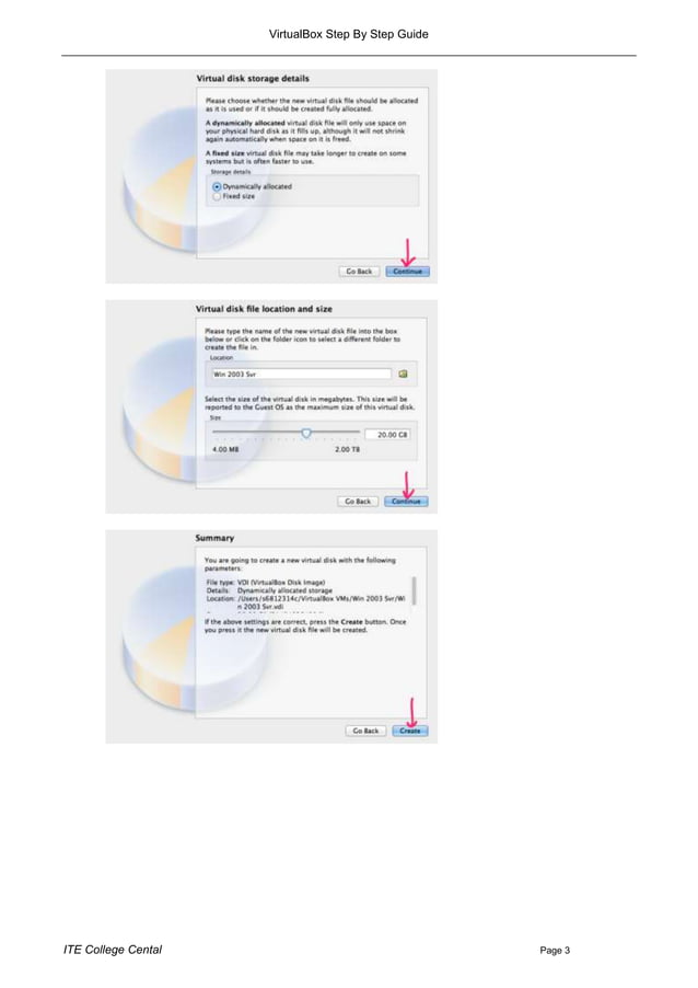 Virtualbox step by step guide | DOCX