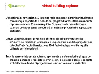 Graphisoft VBE (virtual building explorer) | PPT