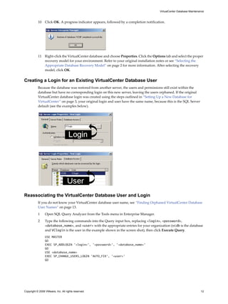 VirtualCenter Database Maintenance: VirtualCenter 2.0.x and ... | PDF
