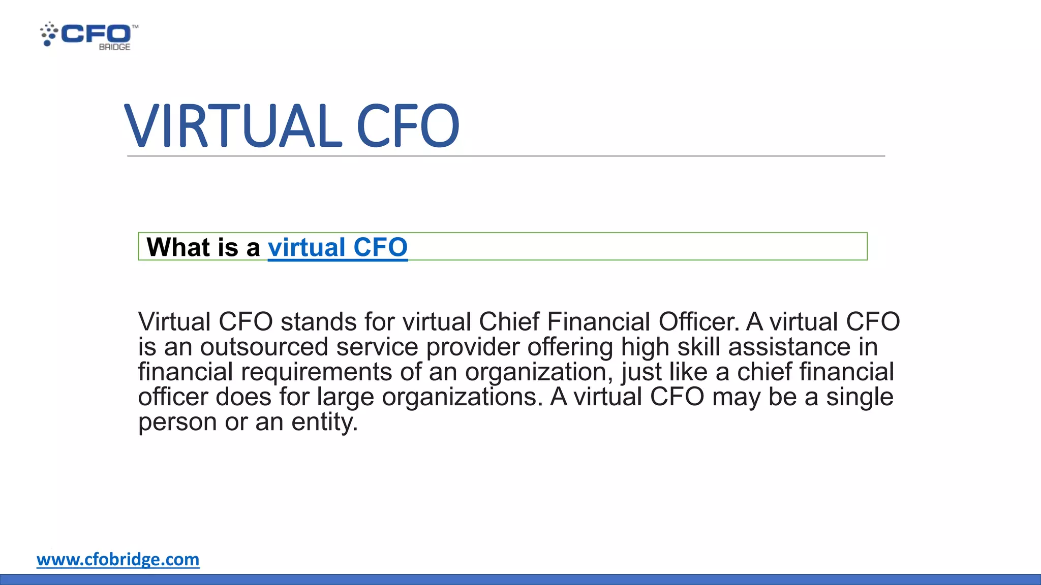 Virtual CFO | PPTX
