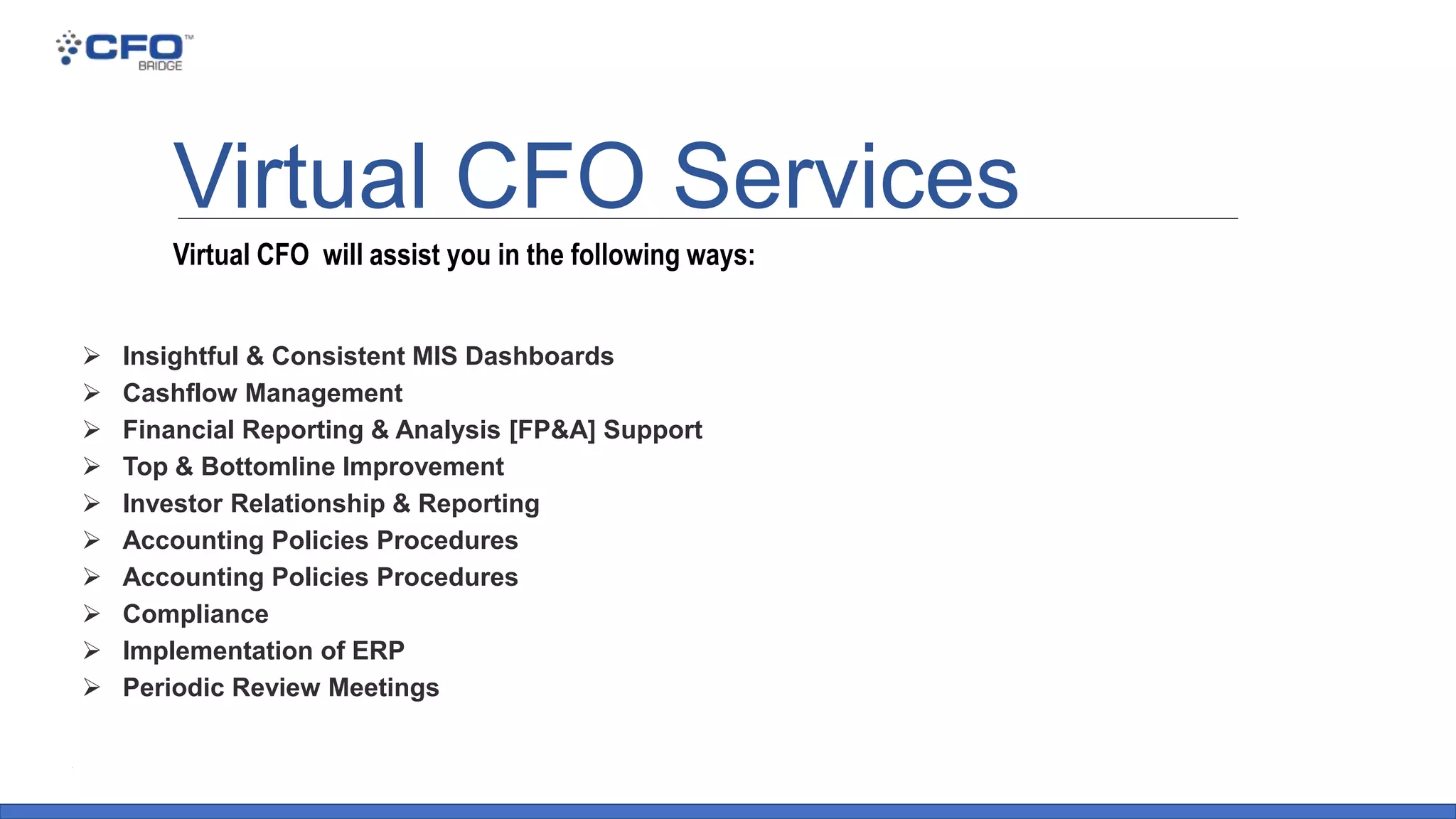 Virtual cfo services | PPTX