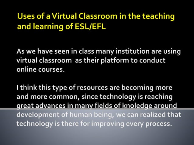 Virtual classroom | PPT