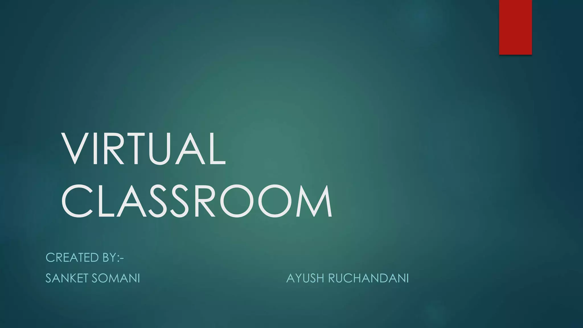 Virtual classroom | PPTX
