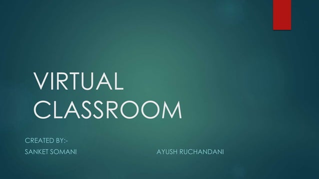 Virtual classroom | PPTX