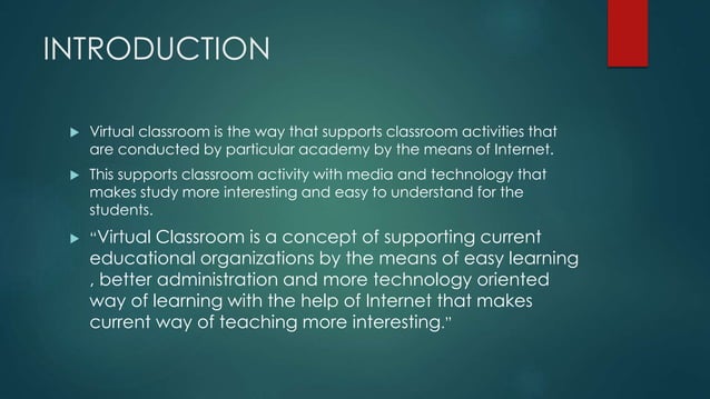 Virtual classroom | PPTX