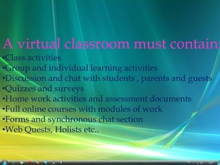Virtual classroom | PPTX