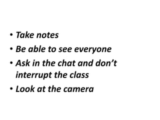Virtual classroom etiquette (1) | PPTX | Online Education | Education