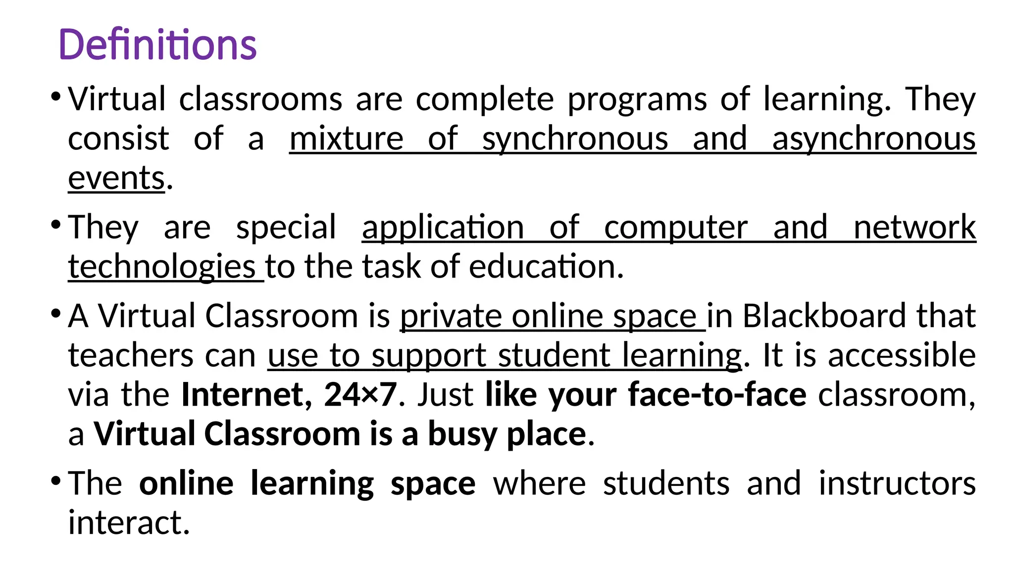 virtual classroom ppt education technology | PPT