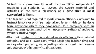 virtual classroom ppt education technology | PPTX