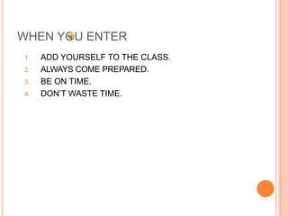 Virtual Classroom Rules PowerPoint Presentation | PPT