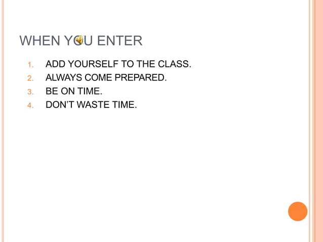 Virtual Classroom Rules PowerPoint Presentation | PPT