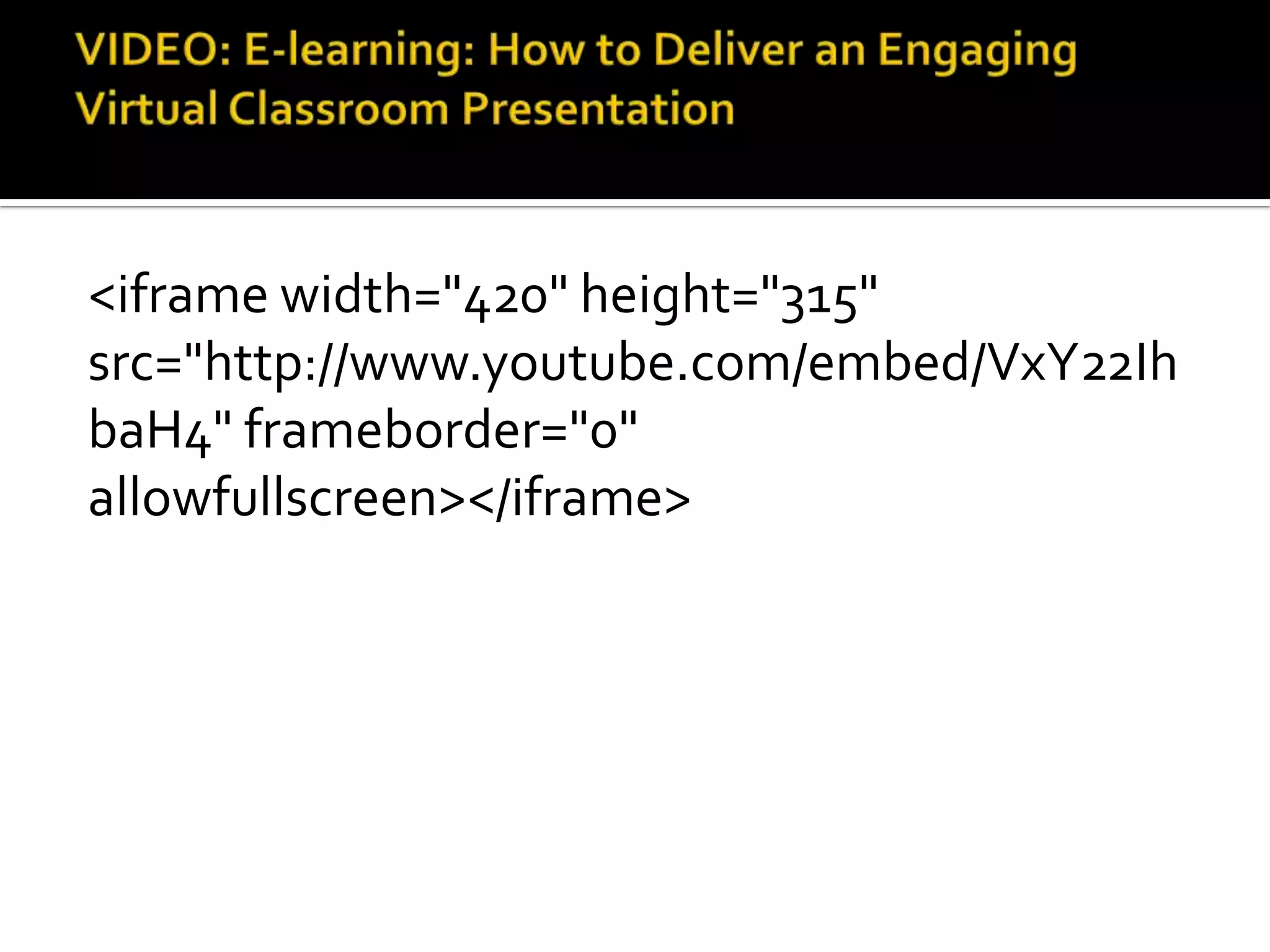Virtual classroom under construction | PPT