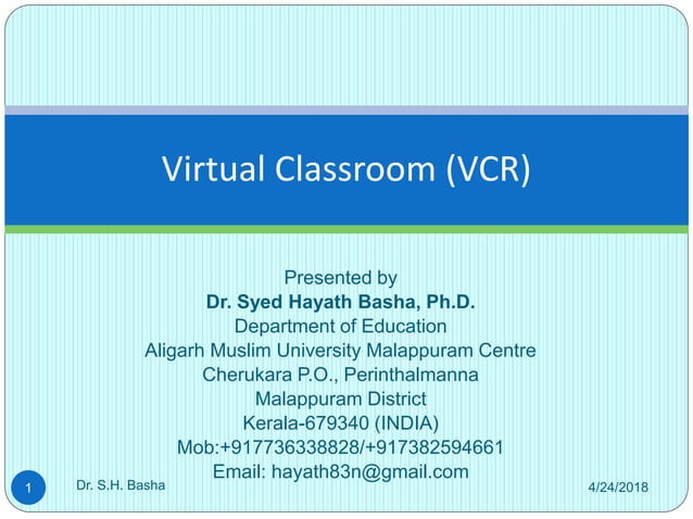 Virtual classroom | PPT