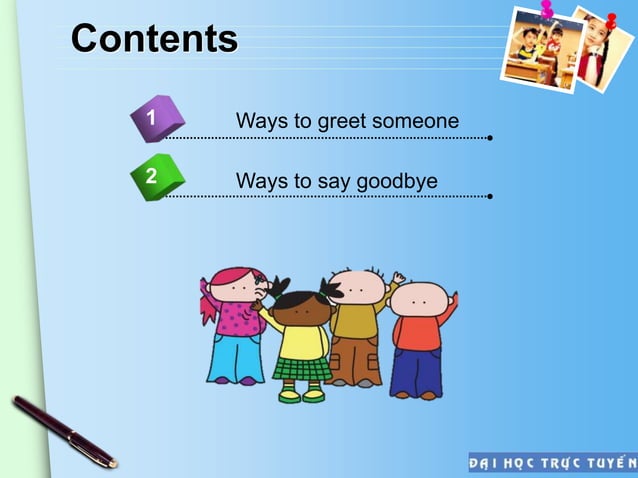 Virtual class week 2 saying hello and goodbye | PPTX | Dating | Family ...