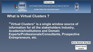 Virtual clusters at niesbud, ppt revised on 30.12.15