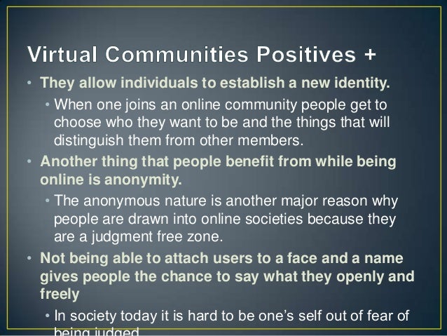 Virtual communities