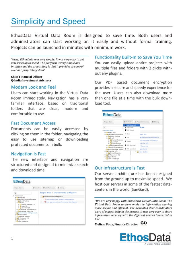 Virtual Data Room Brochure | PDF | Information Services Industry ...