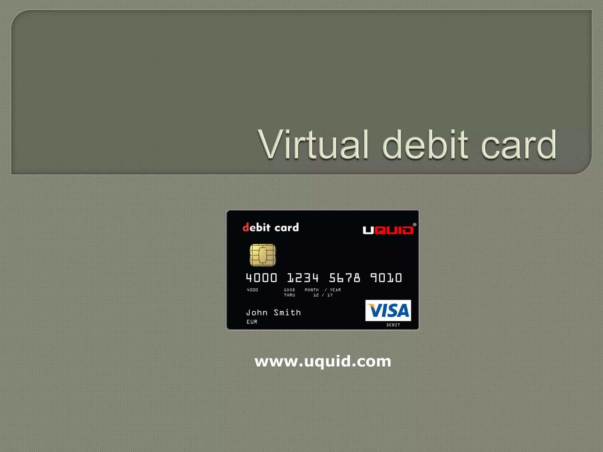Virtual debit card | PPT