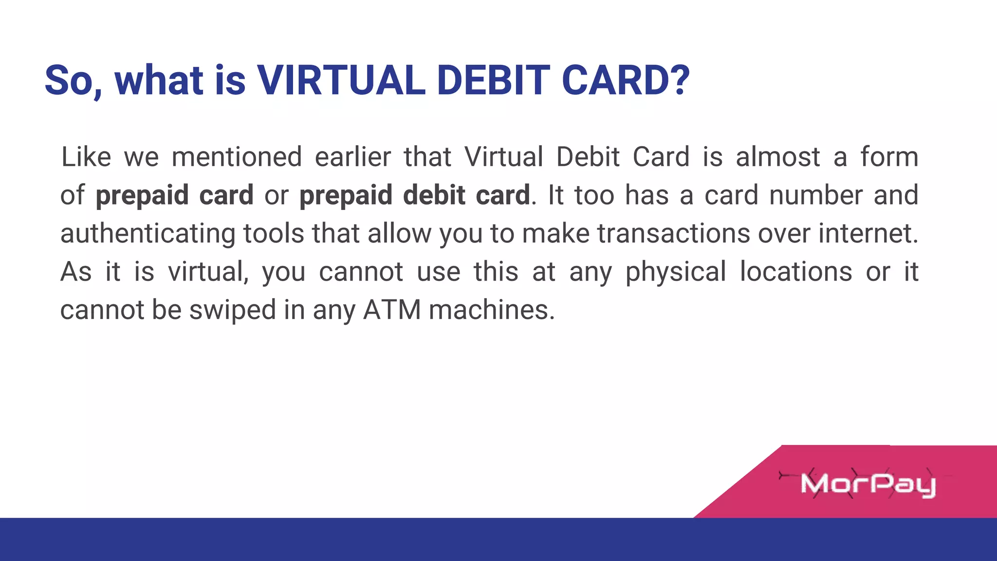 Virtual debit card | PPTX