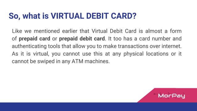 Virtual debit card | PPT