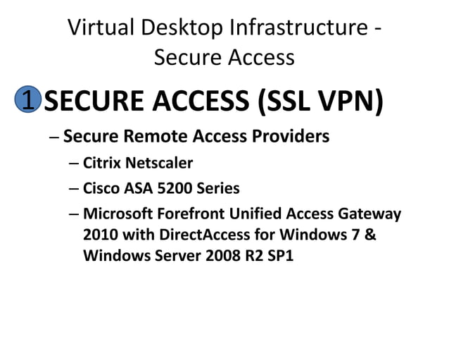 VDI and Application Virtualization | PPT