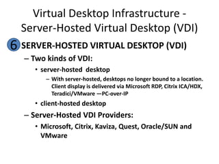 VDI and Application Virtualization | PPT | Free Download
