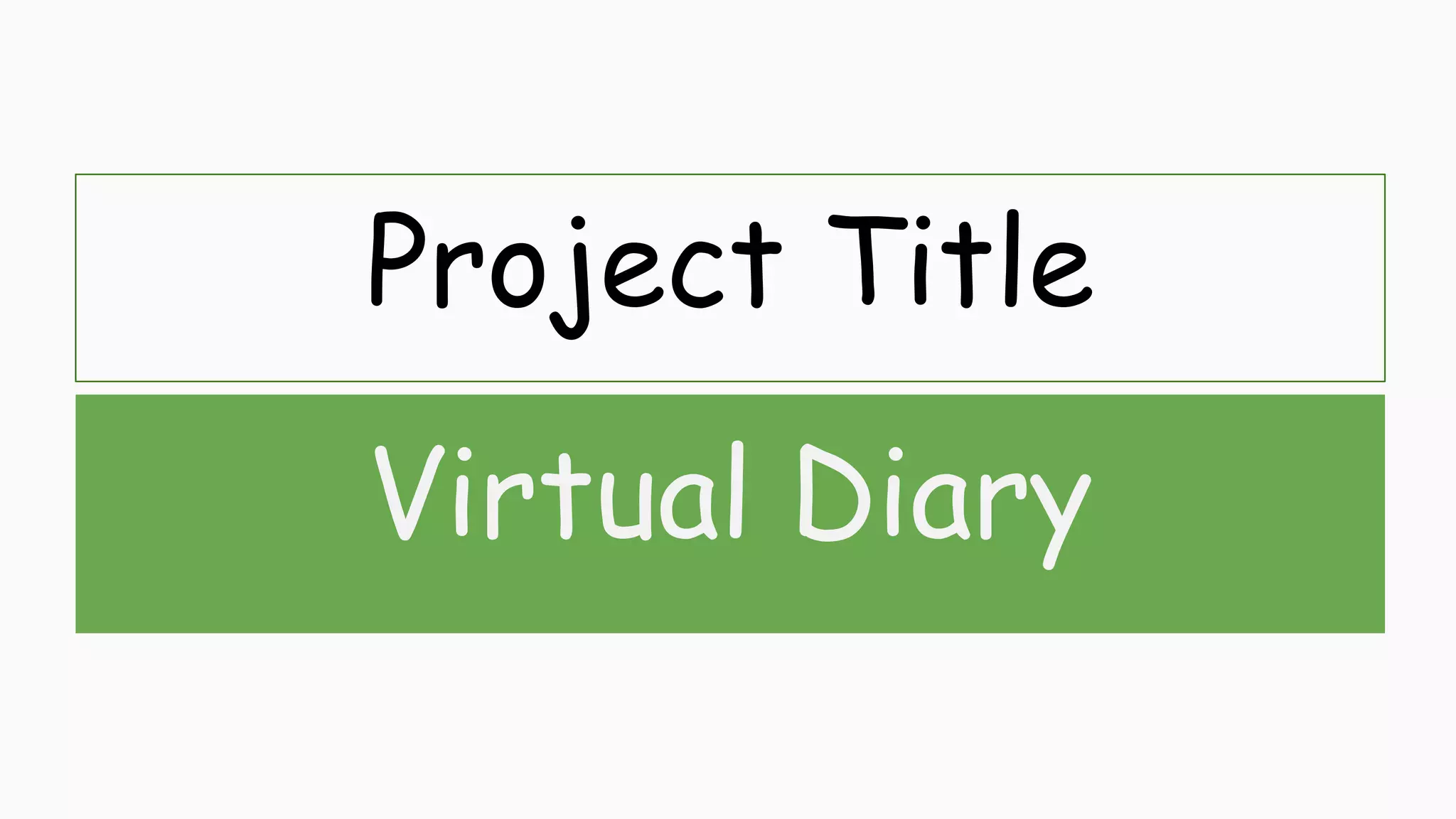 Virtual Diary web application | PDF