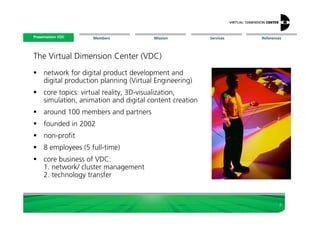 Virtual Dimension Center | PPT