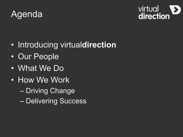 Introduction To virtualdirection | PPTX | Management Consulting ...