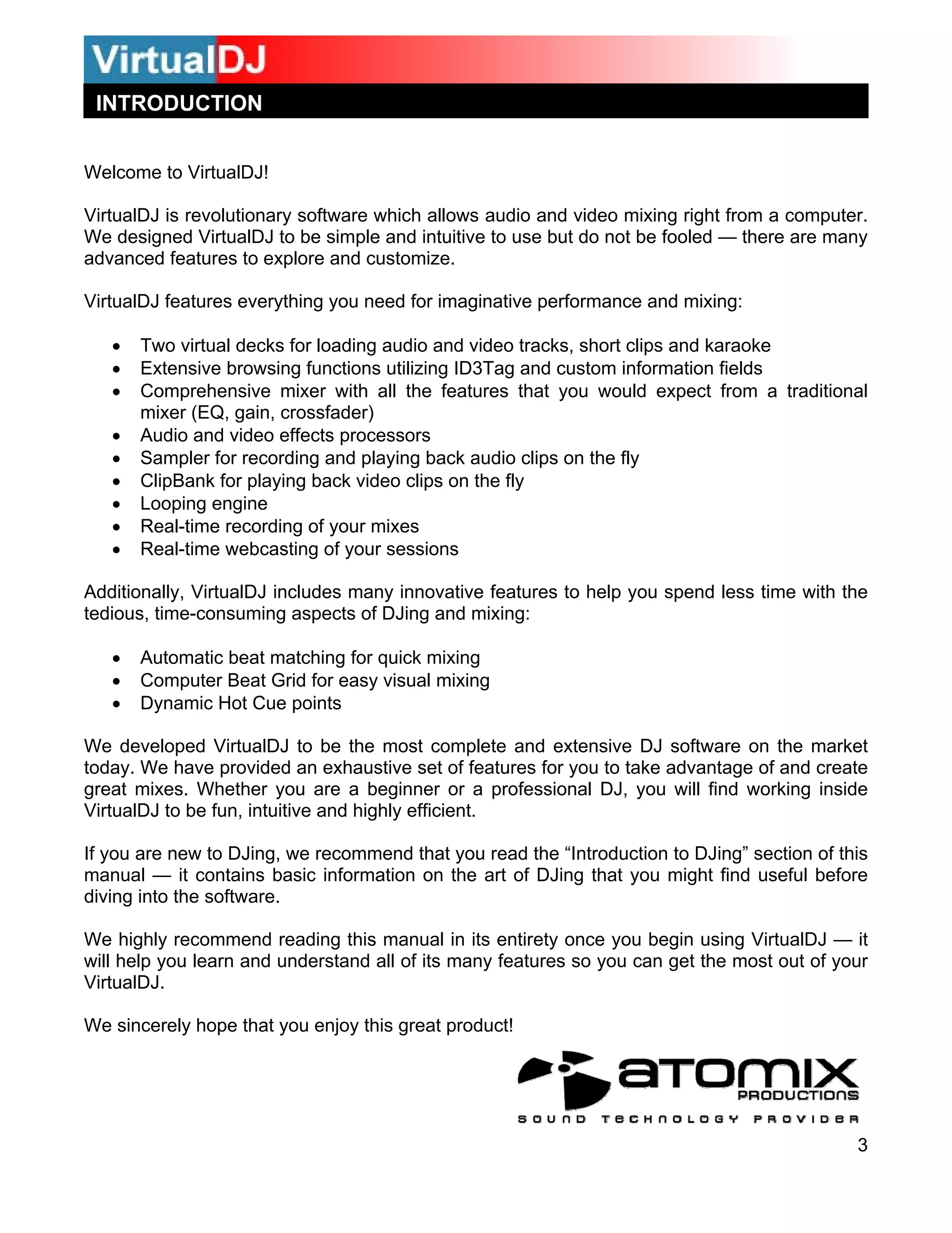 Virtual Dj 5 User Guide | PDF