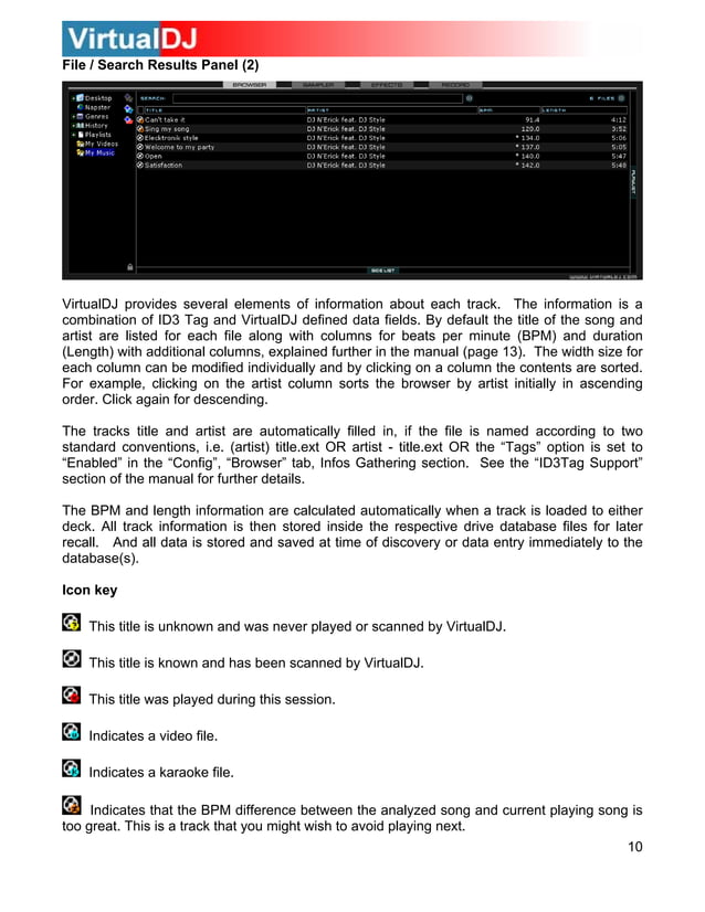Virtual Dj 5 User Guide | PDF