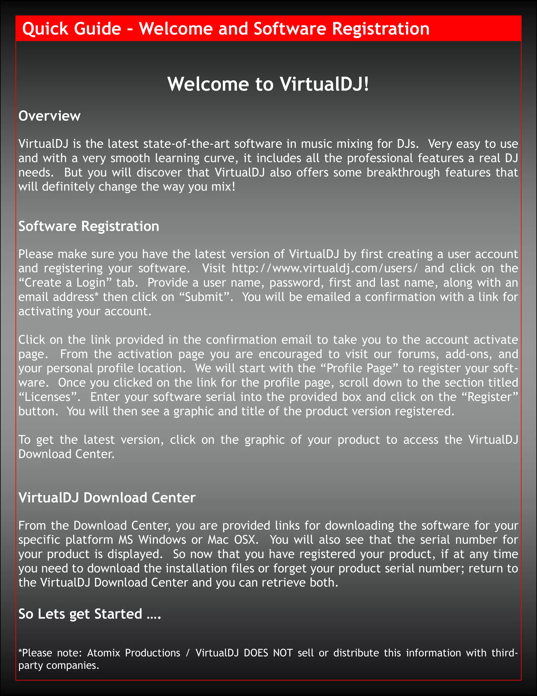 Virtual dj 6 setup quick guide | PDF | Digital Audio | Computer ...
