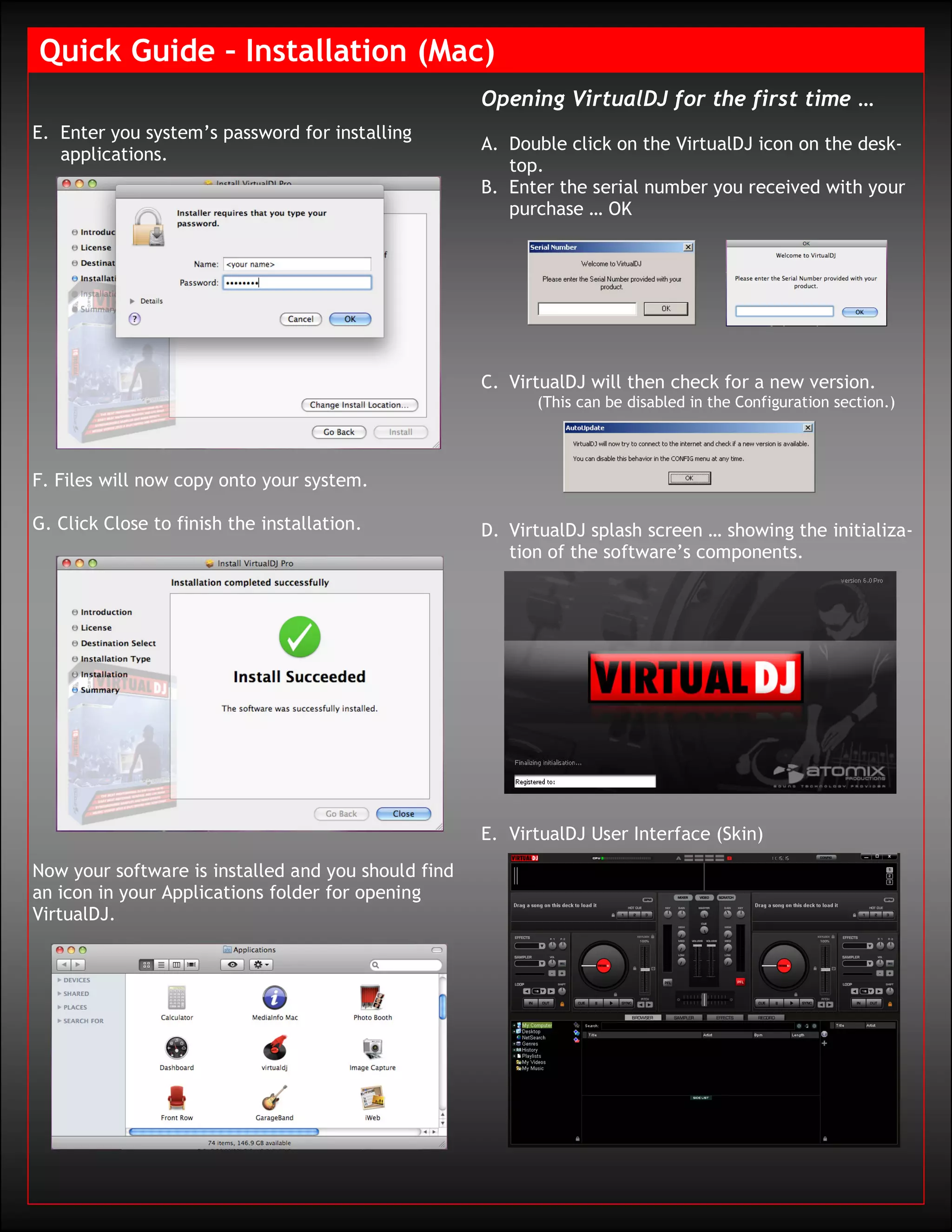 Virtual dj 6 setup quick guide | PDF