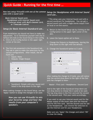 Virtual dj 6 setup quick guide | PDF
