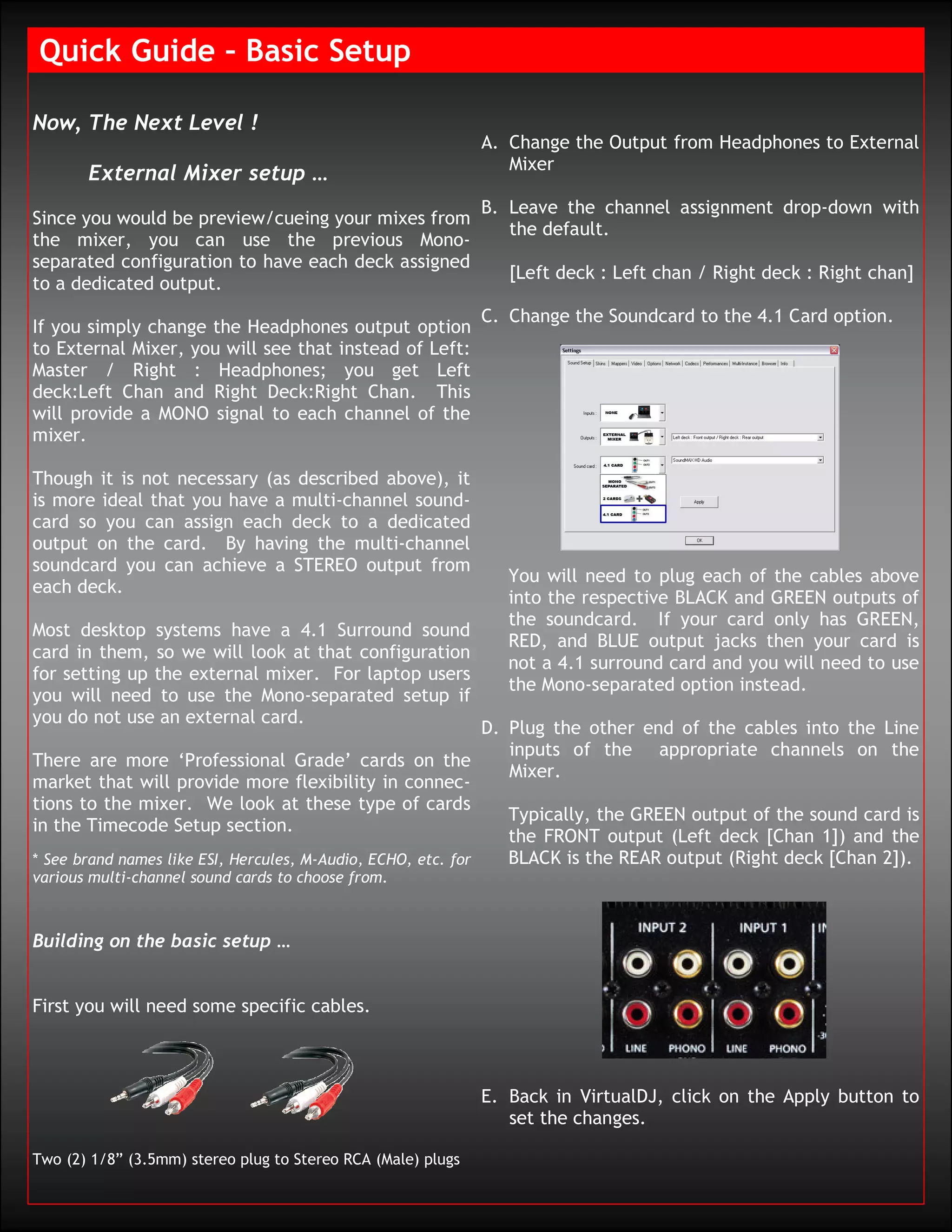 Virtual dj 6 setup quick guide | PDF