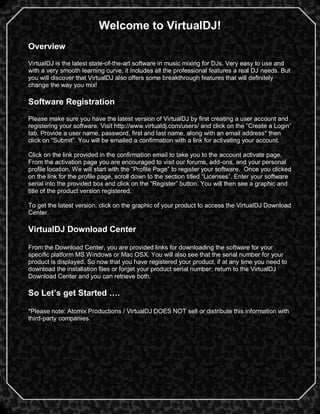 Manual de Uso para Virtual DJ 7 | PDF