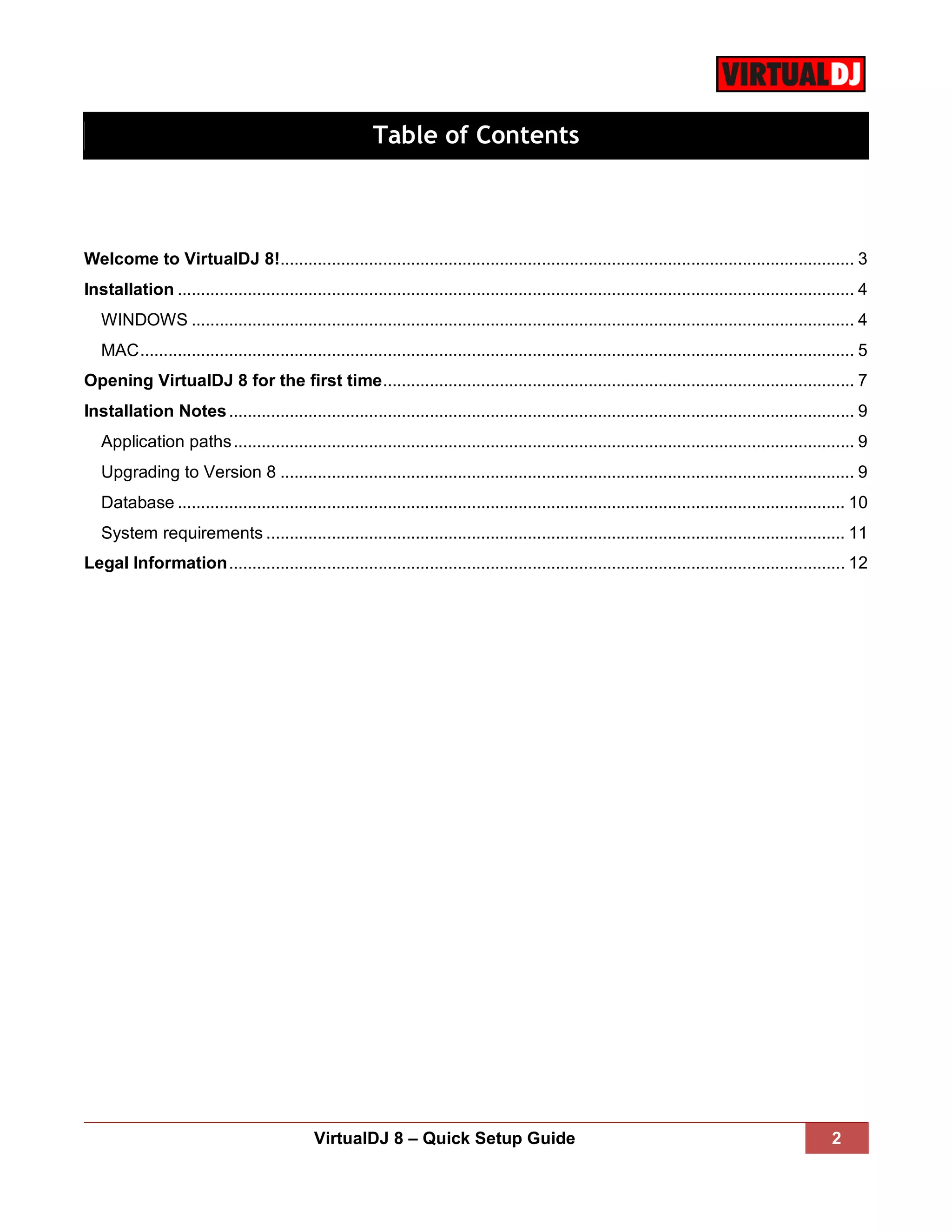 Virtual dj 8 getting started | PDF